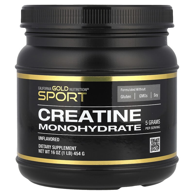 California Gold Nutrition, Sport, Creatine Monohydrate, Unflavored, 45 ...