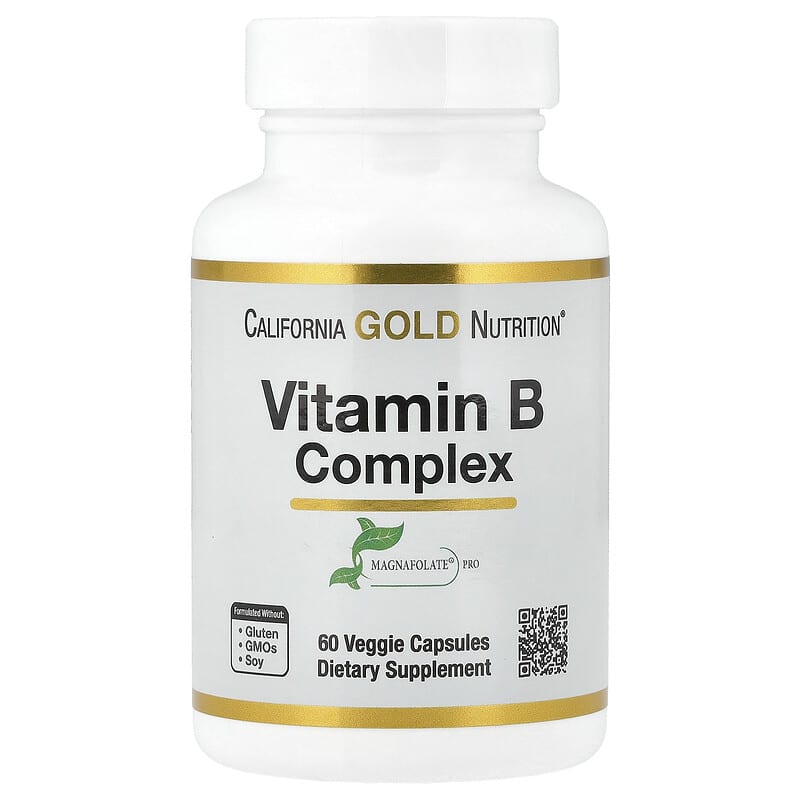 California Gold Nutrition, Vitamin B Complex, 60 Veggie Capsules ...