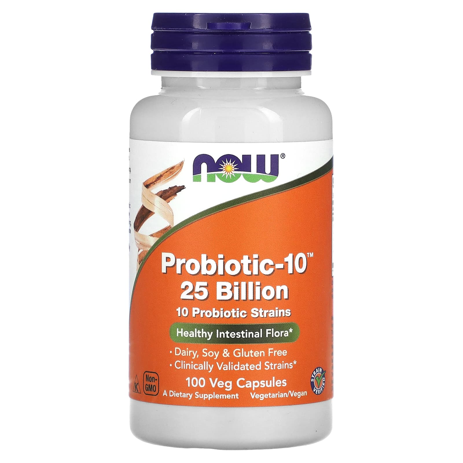 NOW Foods, Probiotic-10, 25 Billion, 100 Veg Capsules – vitabal-lb