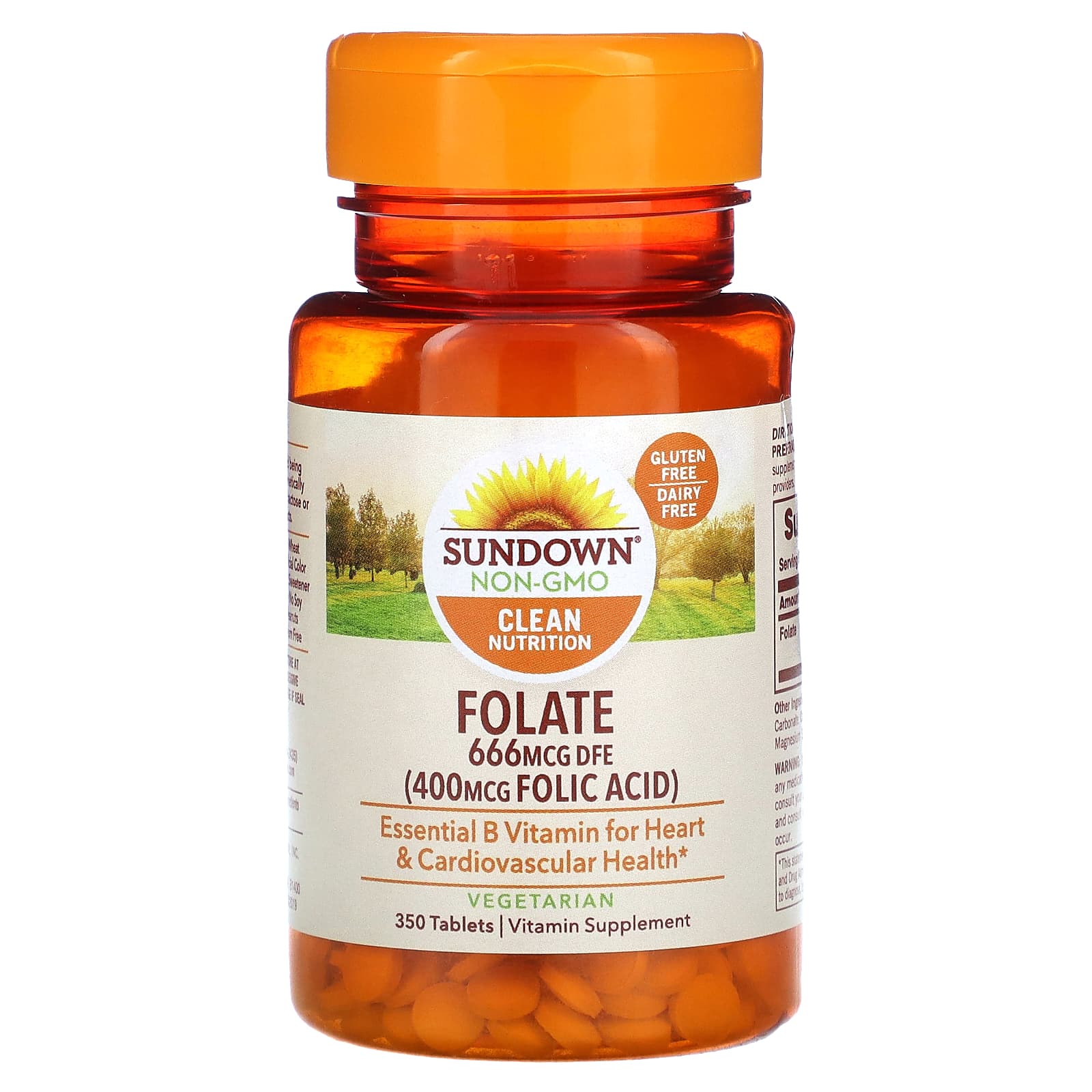 Sundown Naturals, Folate, 666 mcg, 350 Tablets (666 mcg DFE per Tablet ...
