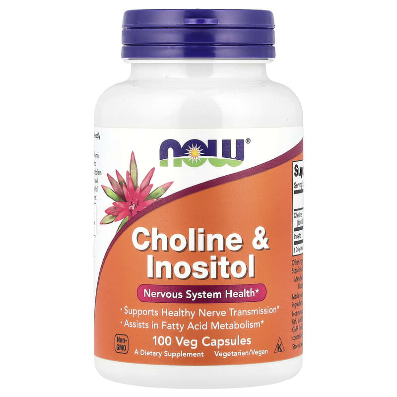 NOW Foods, Choline & Inositol, 100 Veg Capsules – vitabal-lb