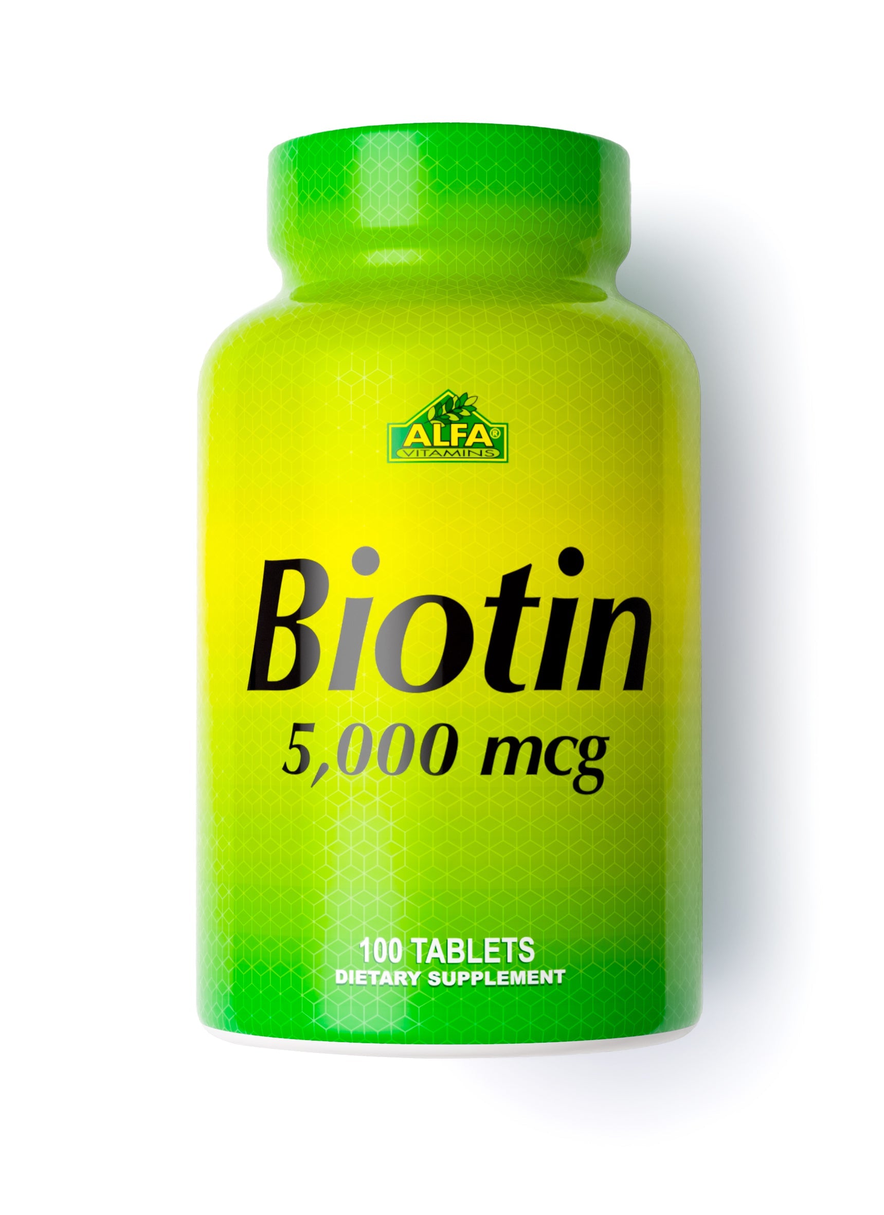 ALFA Biotin 5000 mcg - 100 tablets – vitabal-lb